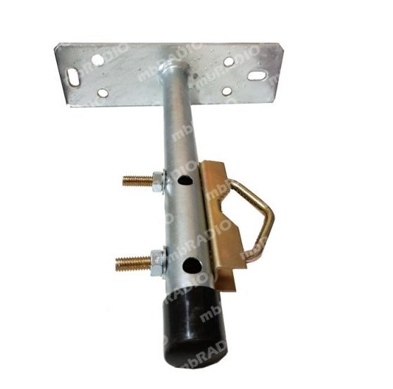 GALVANISED ANTENNA MAST EAVE MOUNT 275MM, U BOLT & V BLOCK – mbRADIO