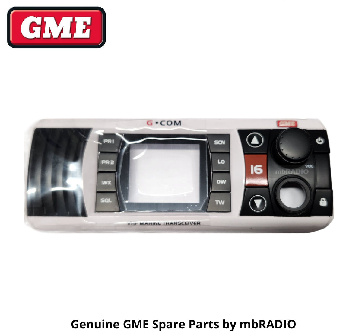 GME GX700 FRONT PANEL ASSEMBLY (BLACK OR WHITE) – mbRADIO
