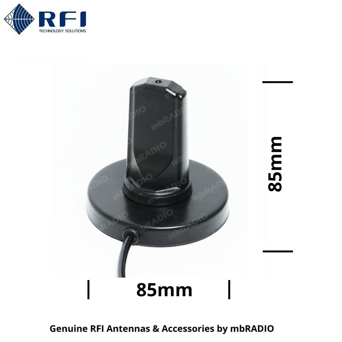 RFI CSM600 4G LTE MAGNETIC BASE ANTENNA (698-2700 MHz), 4M, SMA(M) (Ce ...
