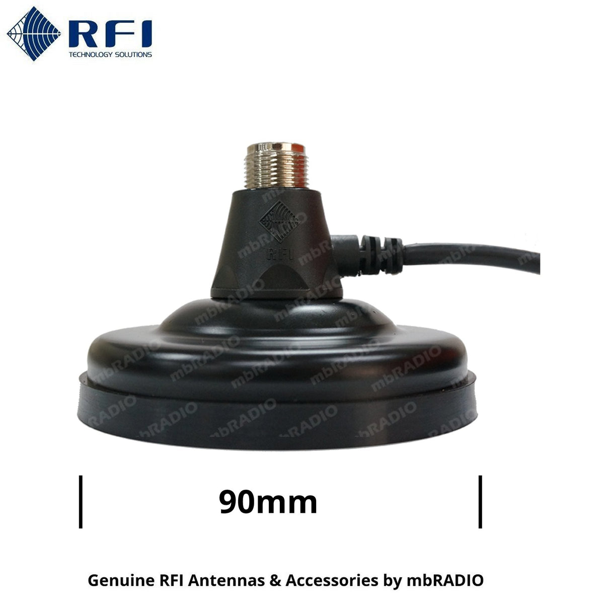 RFI CD34-71-00 4 dBi UHF CB 477MHz ANTENNA & RFI MAG BASE, FME(F) TERM ...