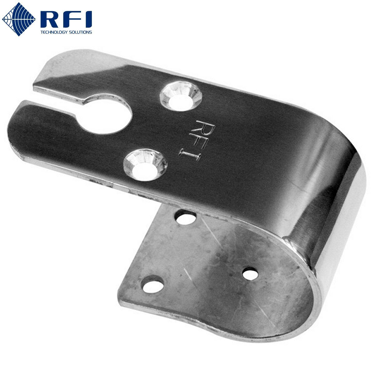 RFI WRAP AROUND BULL BAR BRACKET 50MM WITH CABLE SLOT, SILVER OR BLACK ...