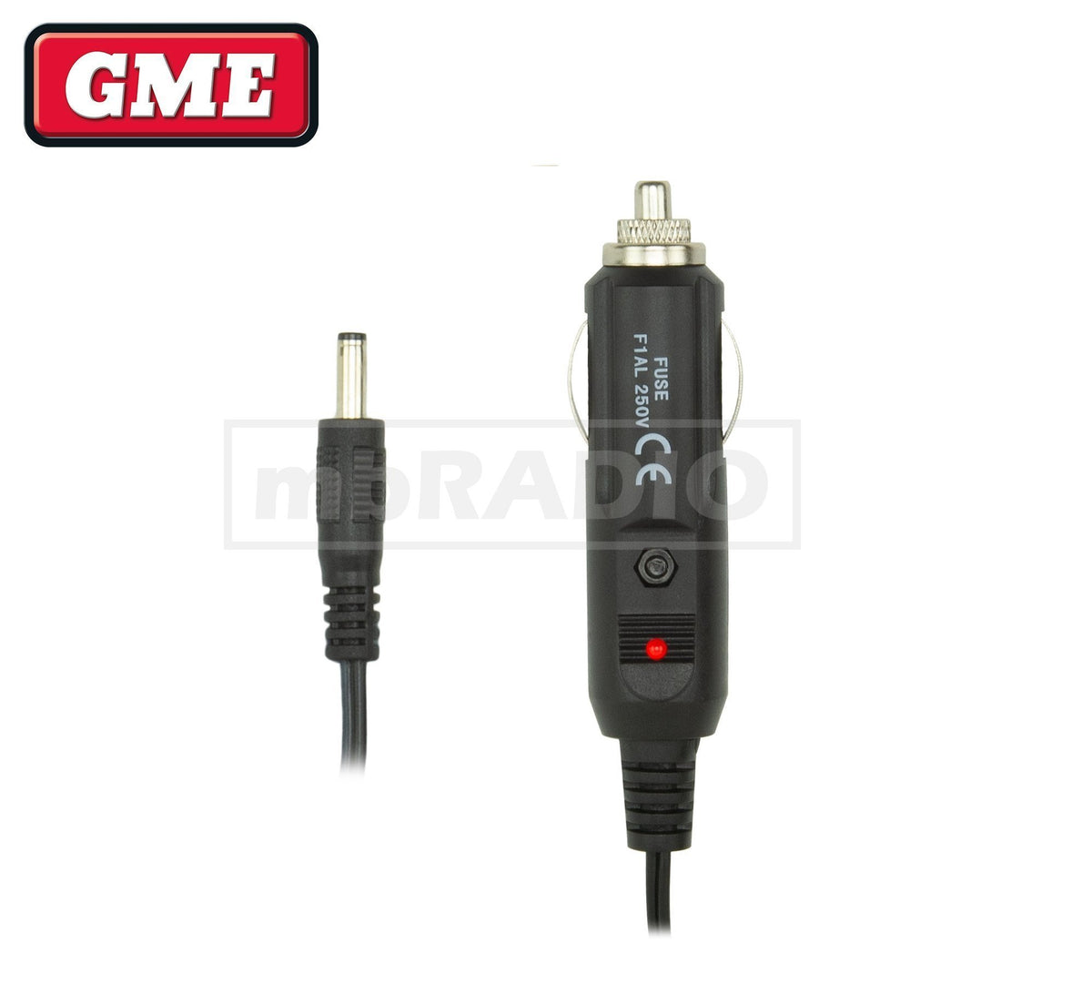 GME BCV007 12V DC POWER/CHARGER LEAD FOR BCD020 BCD021 CRADLES – mbRADIO