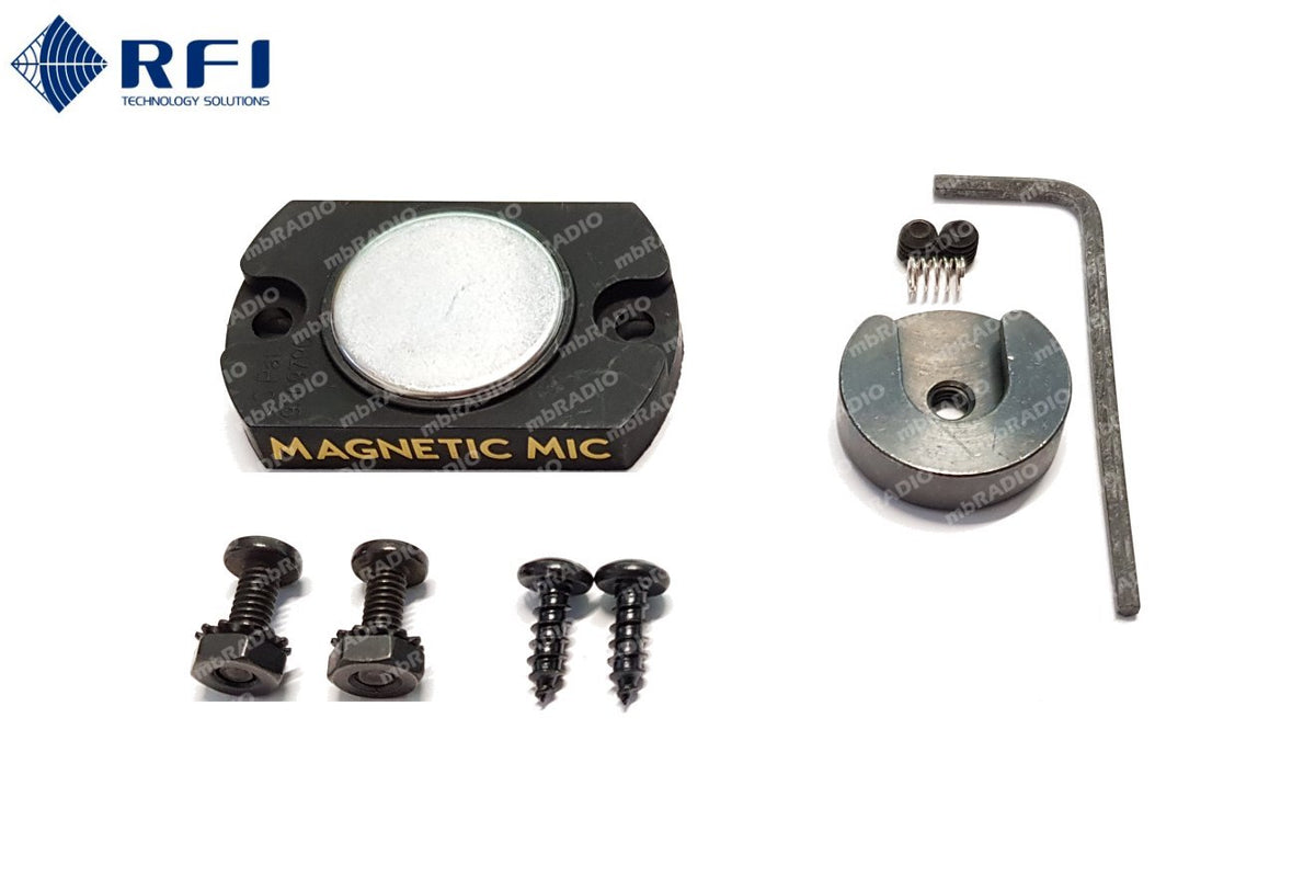 RFI MAGNETIC MICROPHONE HOLDER WITH BOLLARD CLIP – mbRADIO